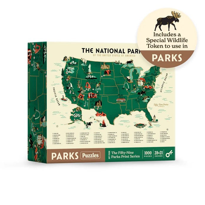 National Parks Map - 1000 piece – Rala | Knoxville Gifts + Local Art